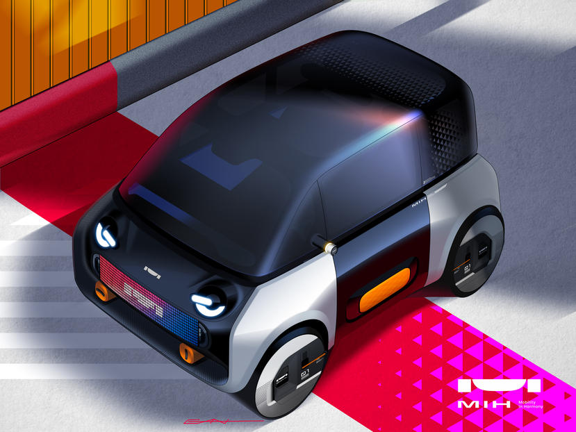 售價只要 60 萬元出頭，鴻海 MIH 三人座迷你純電概念車 2023 年亮相::DDCAR 電動車